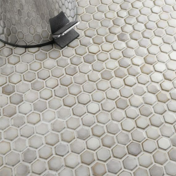 Hudson Hexagon - Porcelain F/W Mosaic - Design Tiles by Zumpano